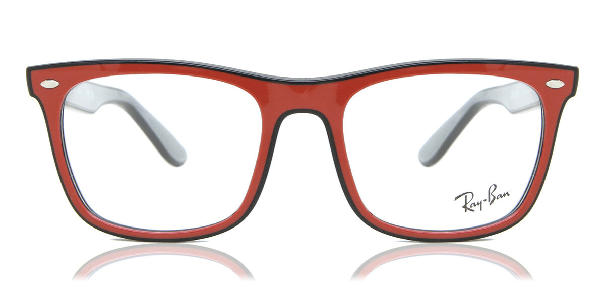 Ray-Ban RX7209 8212 Eyeglasses in Red On Black | SmartBuyGlasses USA