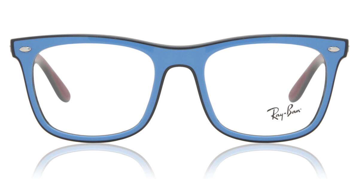 Ray-Ban RX7209 8213 Glasses Layered Blue Black | VisionDirect Australia