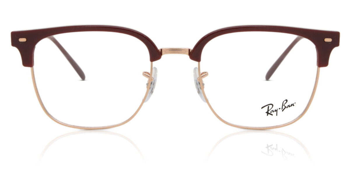 Ray-Ban RX7216 New Clubmaster 8209 Eyeglasses in Burgundy ...