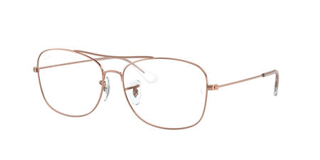 Buy Ray-Ban Rose-Gold Prescription Glasses | SmartBuyGlasses