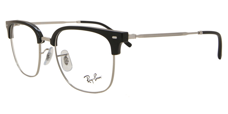 Ray-Ban RX7216F New Club Master Asian Fit 2000 Glasses Black On Silver ...