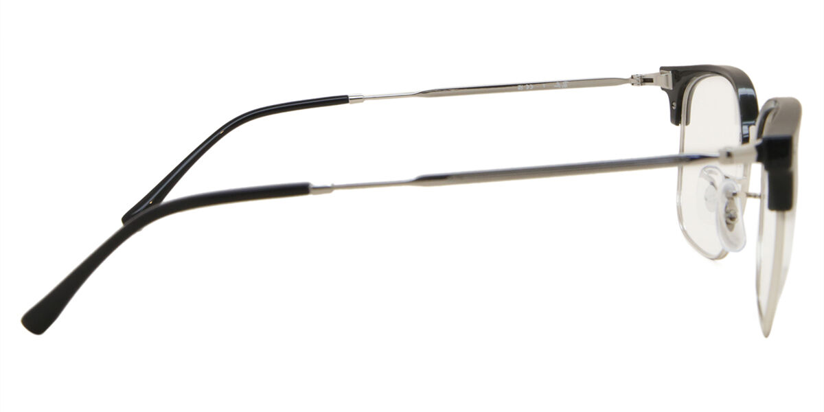 Ray-Ban RX7216F New Club Master Asian Fit 2000 Glasses Black On Silver ...