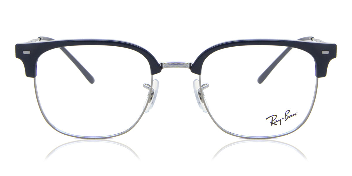 Ray-Ban RX7216F New Club Master Asian Fit 8210 Glasses Blue On Gunmetal ...