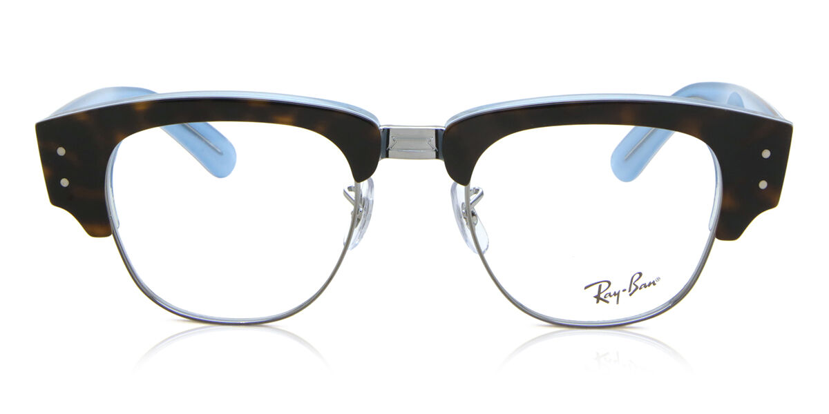 Ray-Ban RX0316V Mega Clubmaster 5883 Glasses Tortoise on Blue Gunmetal ...