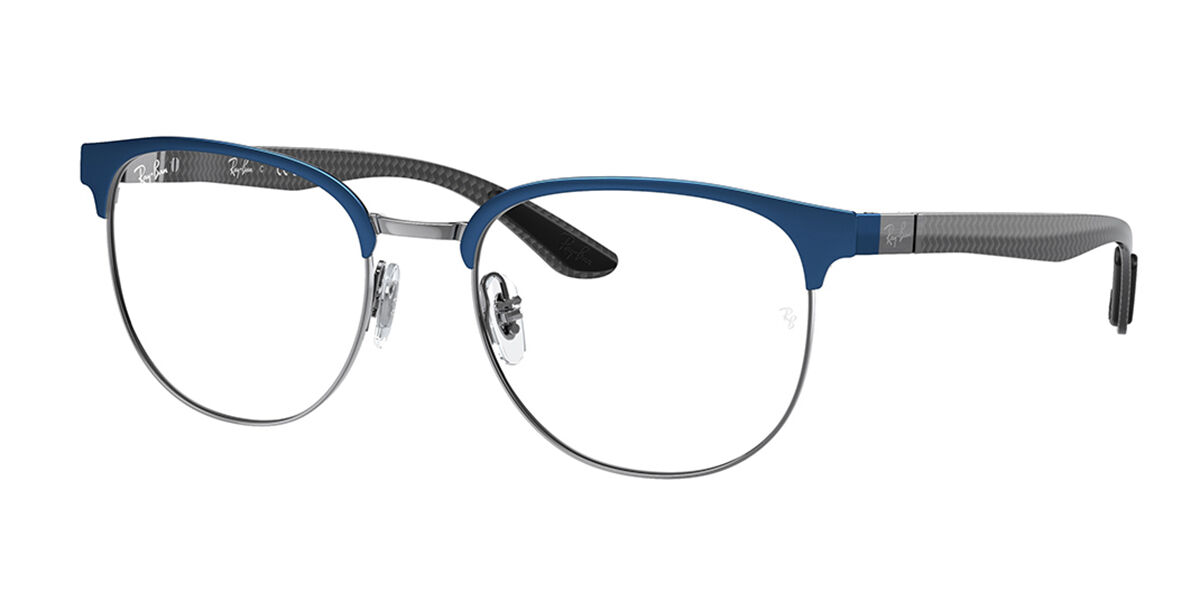 Ray-Ban RX8422 Asian Fit 3124 Glasses Blue on Gunmetal | VisionDirect ...