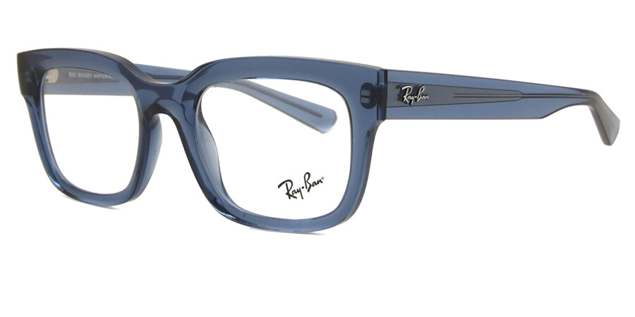 Ray-Ban RX7217 Chad 8266 Rectangle Transparent Dark Blue Eyeglasses ...