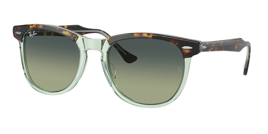 RB2398F Eagle Eye Asian Fit sunglasses Tortoise on Transparent Green ...