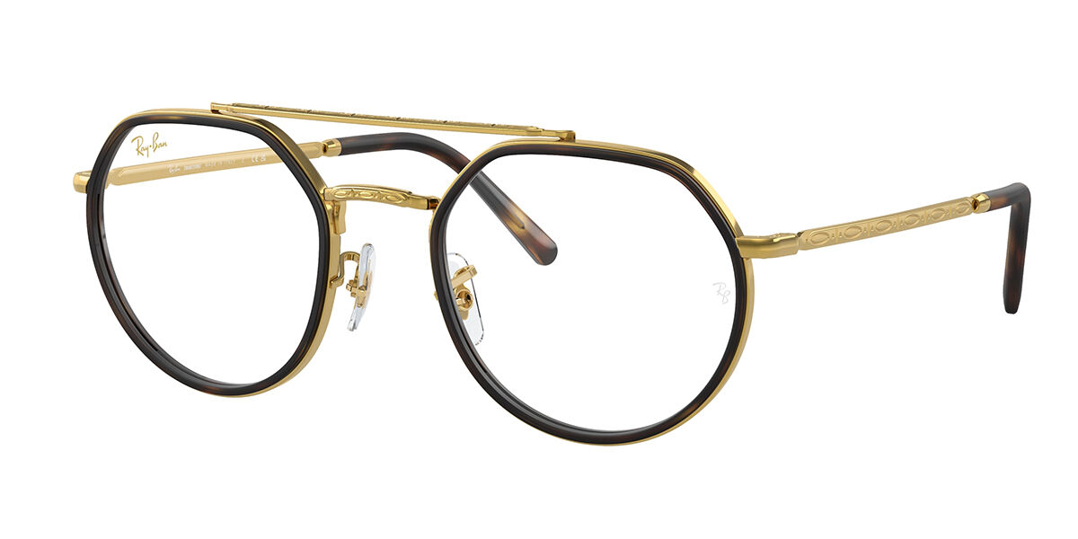 Ray-Ban RB3765 9196GI Aviator Gold/Black Eyeglasses | Vision Direct ...
