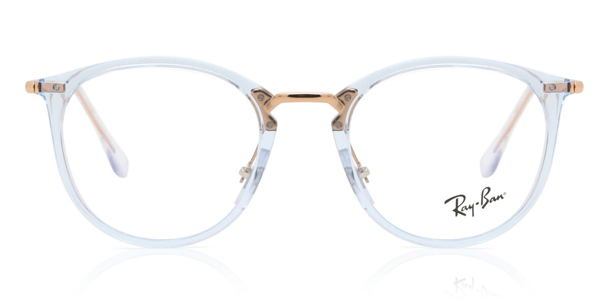 Ray-Ban RX7140 8336 Eyeglasses in Transparent Sky Blue ...