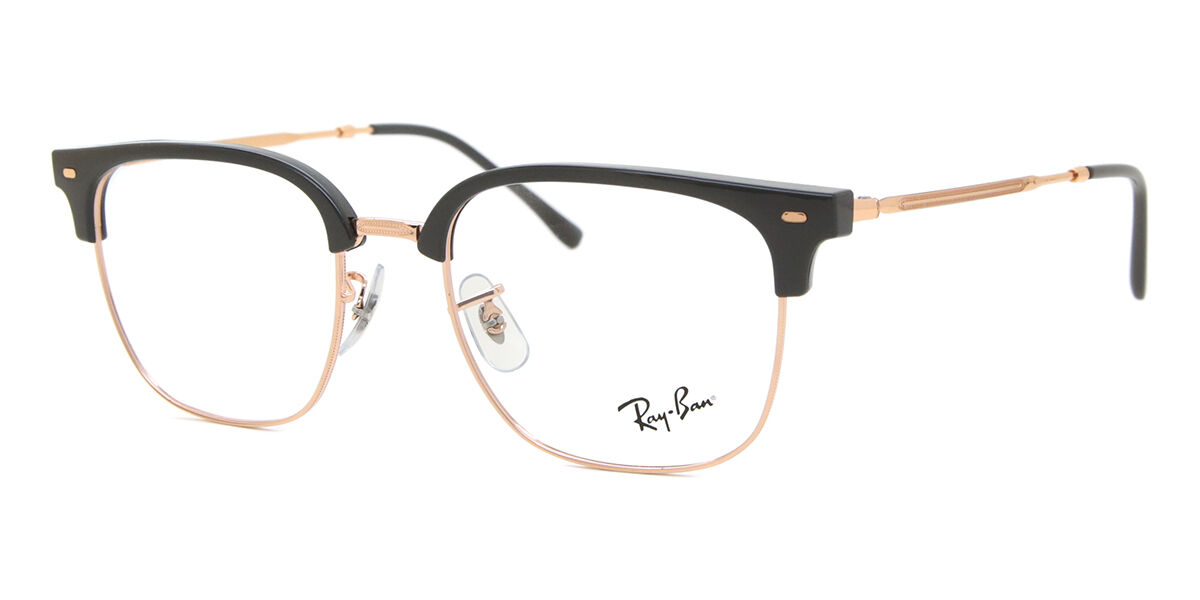 Ray-Ban RX7216 New Clubmaster 8322 Browline Dark Grey on Rose Gold ...