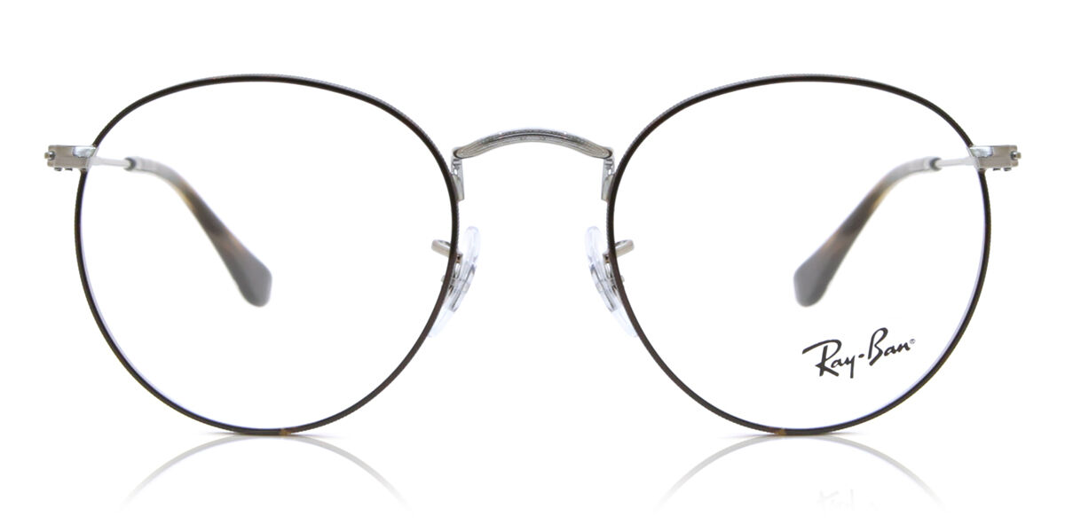 Ray-Ban RX3447V Round Metal 3174 Eyeglasses in Dark Tortoise on ...