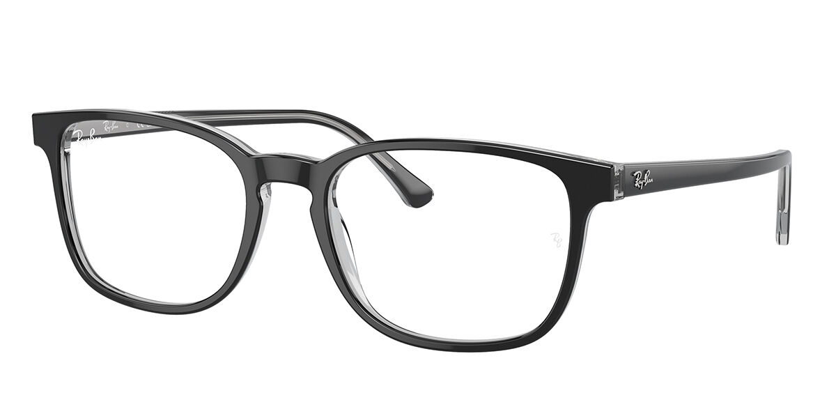 Ray-Ban RX5418 8367 Glasses Dark Grey on Transparent Grey ...