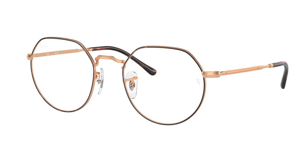 Ray-Ban RX6465 Jack 3176 Eyeglasses in Tortoise on Rose Gold ...