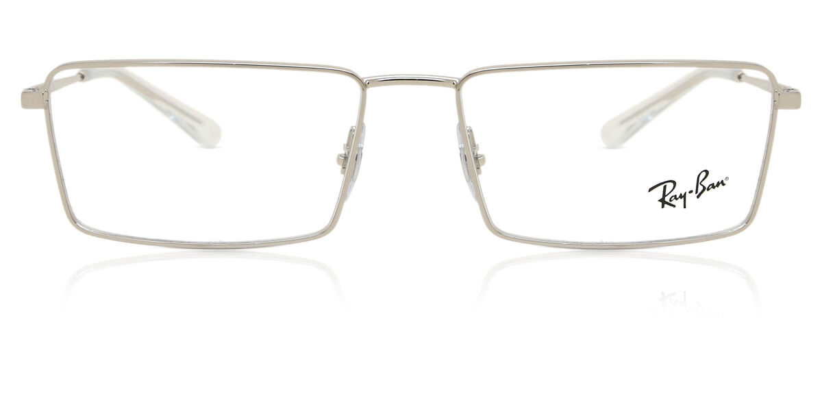 Ray-Ban RX6541 Emy 2501 Rectangle Silver Eyeglasses | SmartBuyGlasses US
