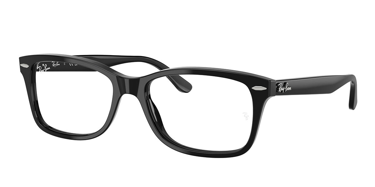 Ray-Ban RX5428F Asian Fit 2000 Square Black Eyeglasses | SmartBuyGlasses US