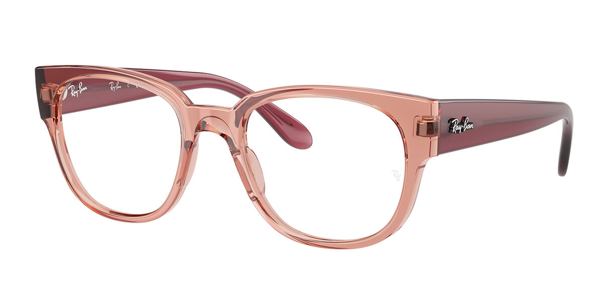Ray-Ban RX7210 8314 Eyeglasses in Transparent Dark Pink ...