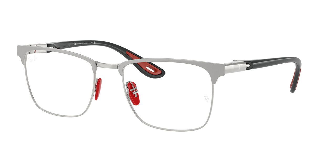 Ray-Ban RX6621M F131 Square Matte Silver On Silver Eyeglasses ...