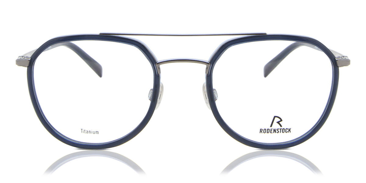 Rodenstock R7113 C000 Eyeglasses in Blue Silver | SmartBuyGlasses USA