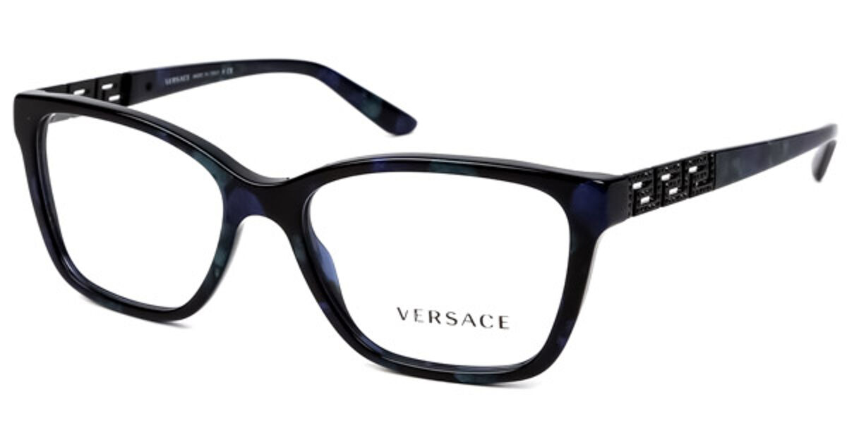 Versace VE3192B 5127 Eyeglasses in Marbled Black/Green/Blue ...
