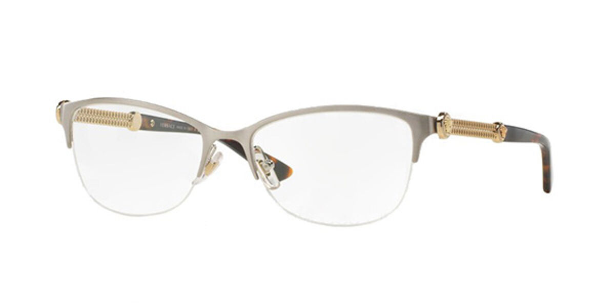Versace VE1228 1266 Eyeglasses in Silver | SmartBuyGlasses USA