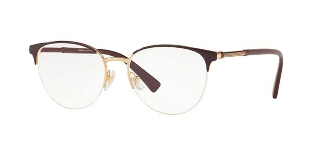 Versace VE1247 1252 Eyeglasses in Black/Pale Gold | SmartBuyGlasses USA