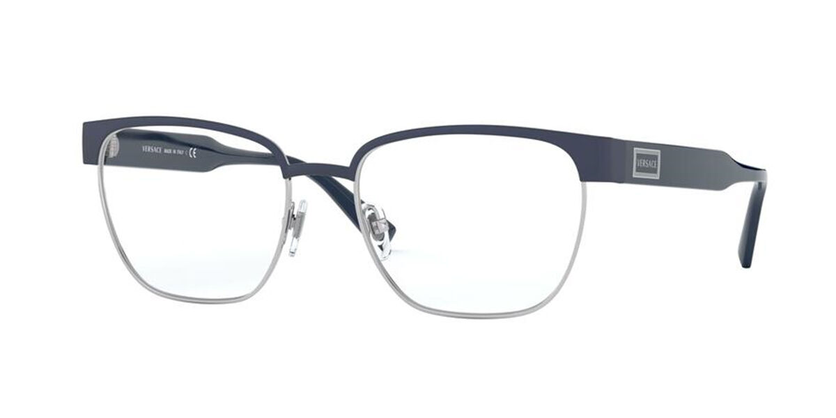 Versace VE1264 1462 Glasses Matte Blue/Gunmetal | VisionDirect Australia
