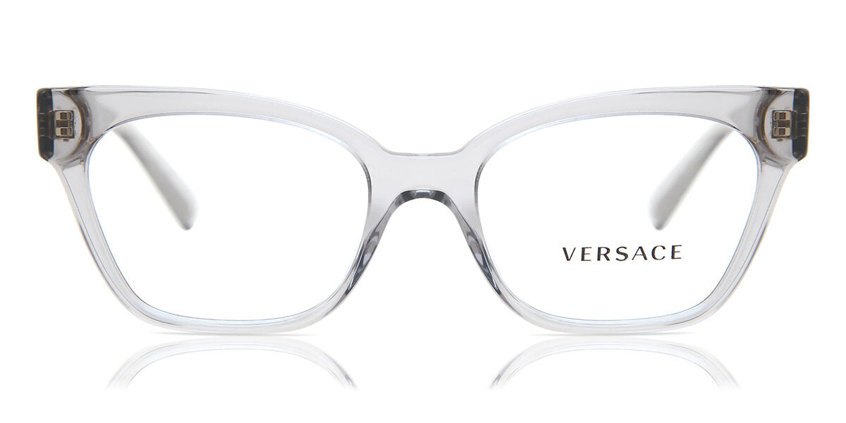 Versace VE3294 593 Glasses Transparent Grey | SmartBuyGlasses UK