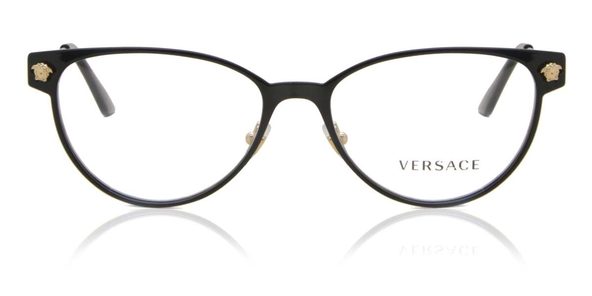 Versace VE1277 1433 Glasses Black Gold | VisionDirect Australia