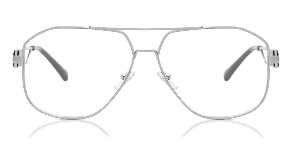 Versace VE1287 Asian Fit 1001 Eyeglasses in Grey | SmartBuyGlasses USA