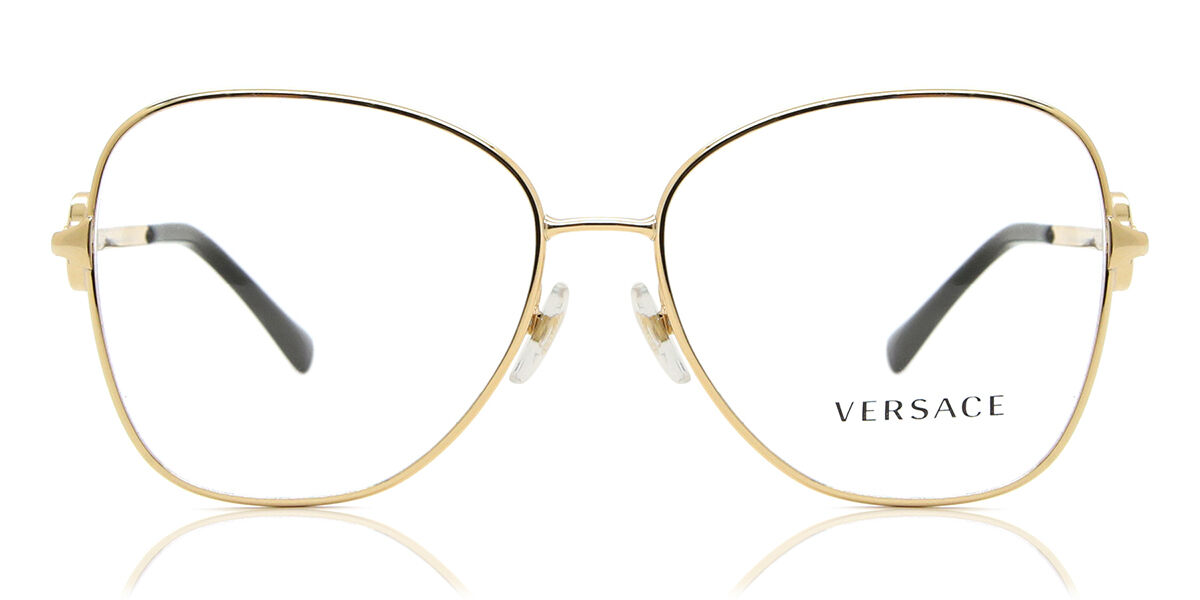 Versace VE1289 Asian Fit 1002 Eyeglasses in Gold | SmartBuyGlasses USA
