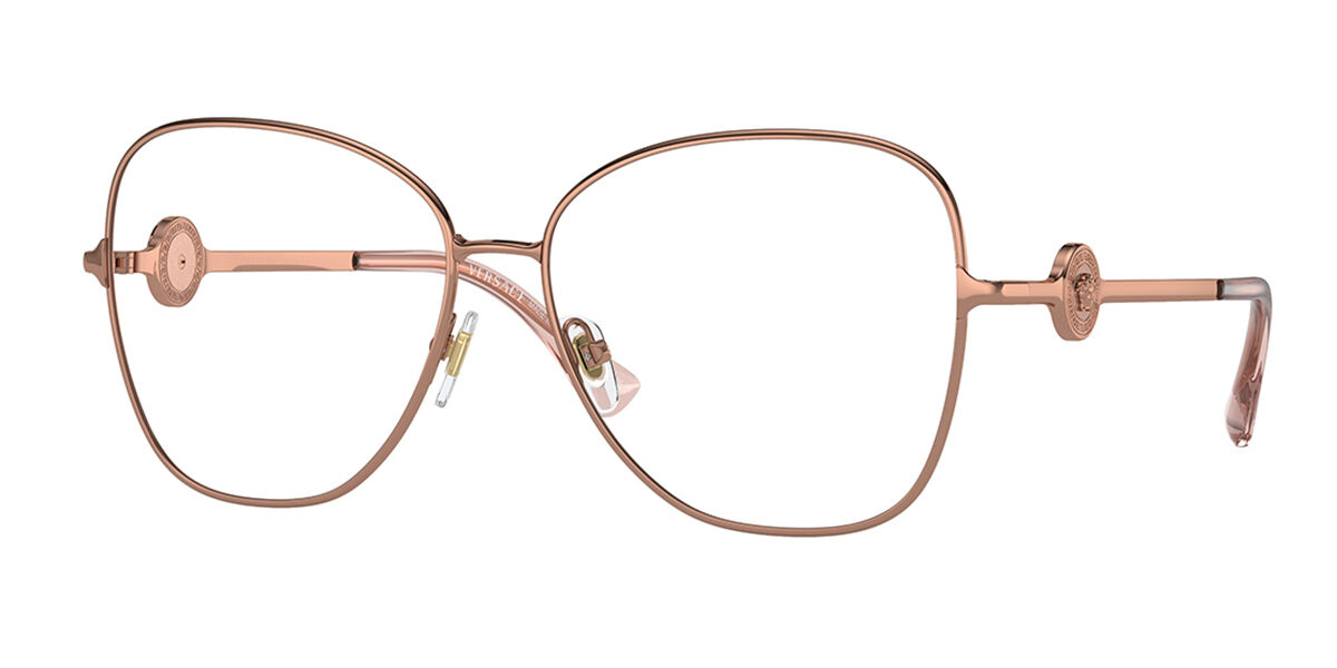 Versace VE1289 Asian Fit 1412 Glasses Rose Gold | VisionDirect Australia