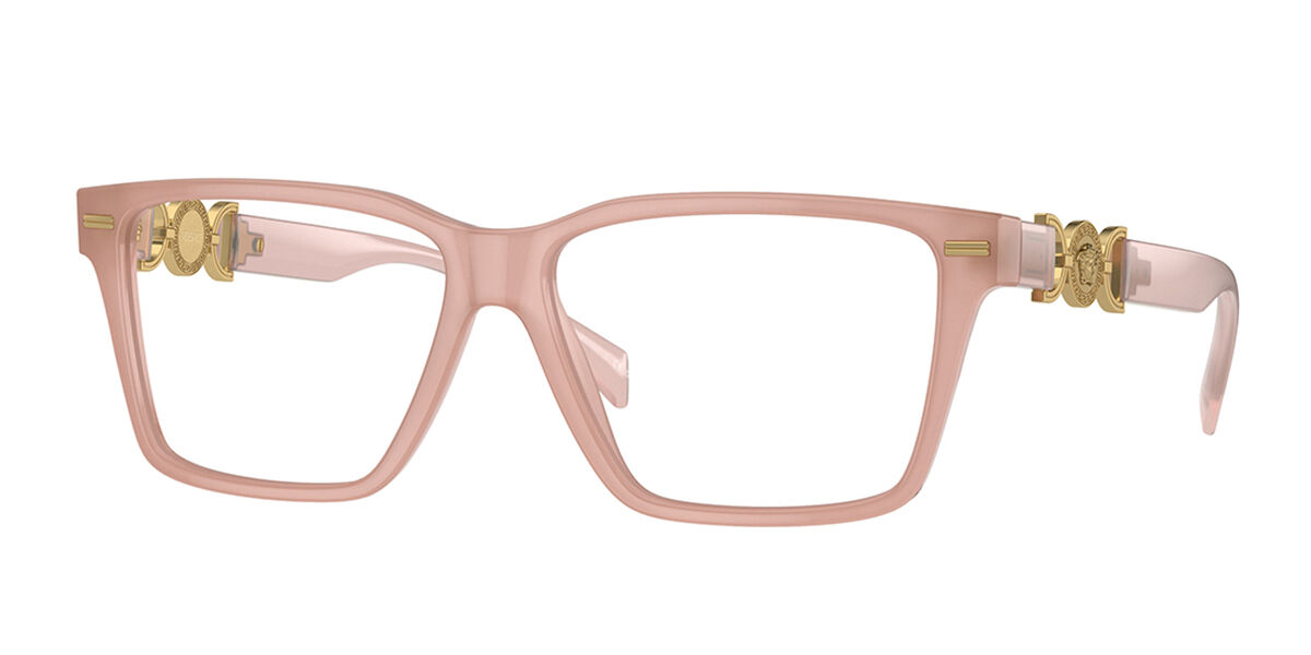 Versace VE3335 5405 Eyeglasses in Transparent Pink | SmartBuyGlasses USA