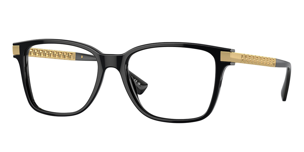 Versace VE3340U Asian Fit GB1 Glasses Black | VisionDirect Australia