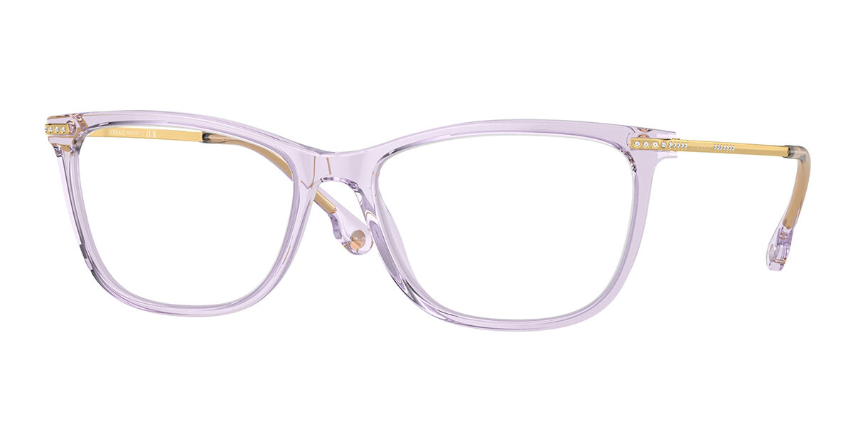 Versace VE3274B Asian Fit 5372 Eyeglasses in Transparent Purple ...