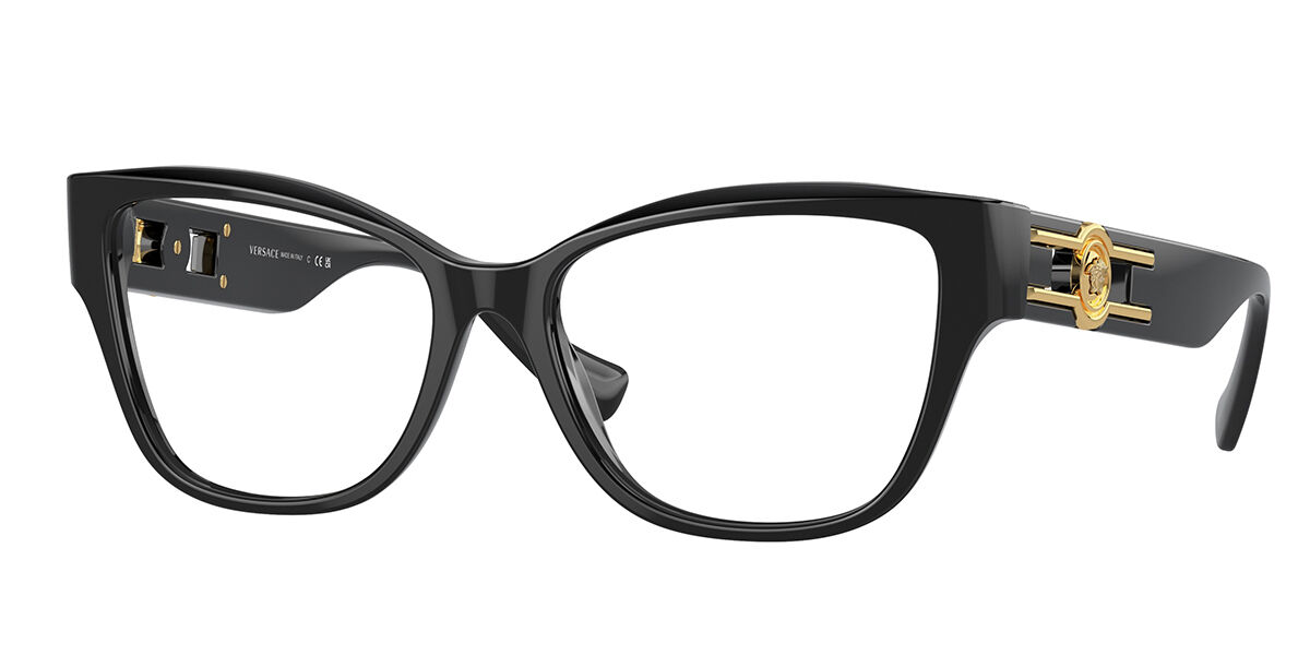 Versace VE3347 5436 Glasses Transparent Brown | VisionDirect Australia
