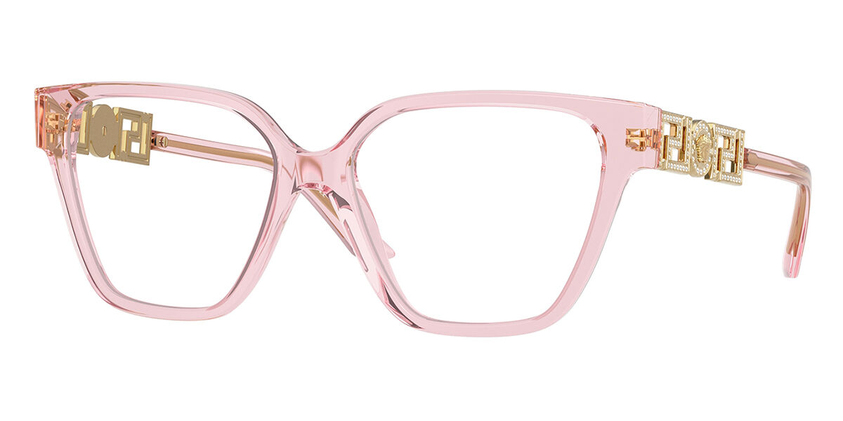 Versace VE3358B 5472 Eyeglasses in Transparent Pink | SmartBuyGlasses USA