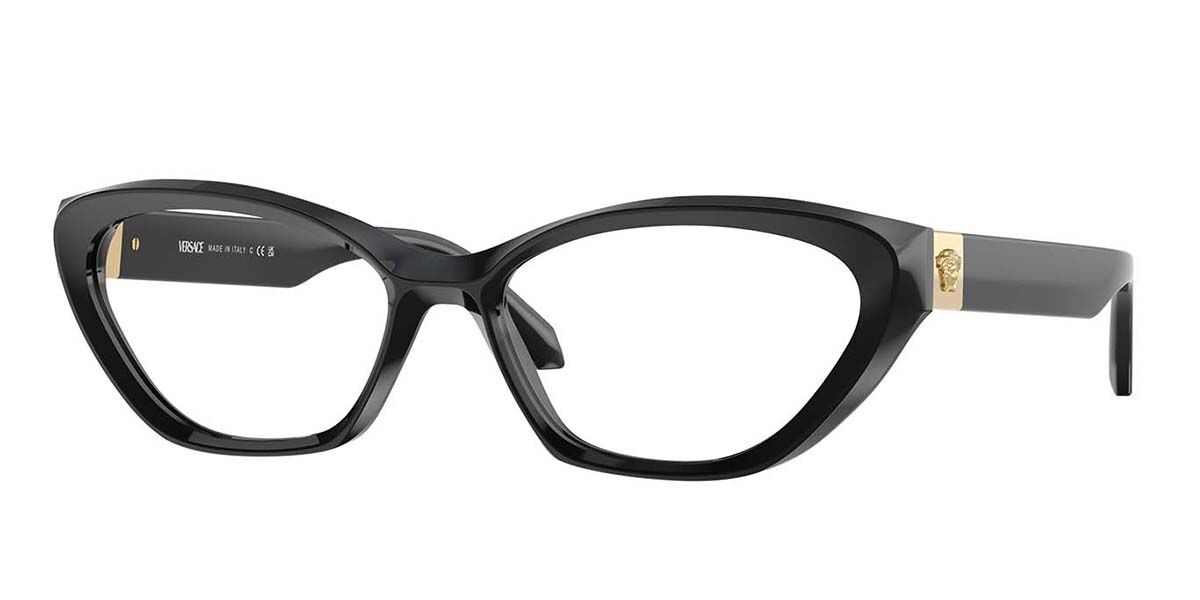 Versace VE3356 GB1 Glasses Black | VisionDirect Australia