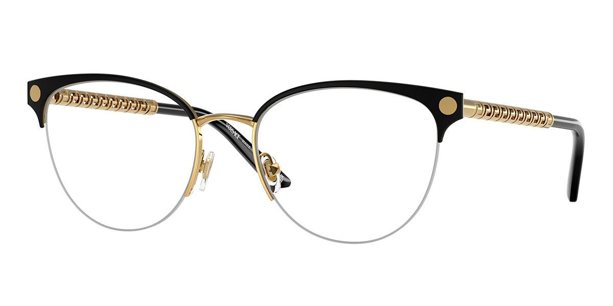 Versace VE1297 1516 Glasses Gold/Matte Black | VisionDirect Australia