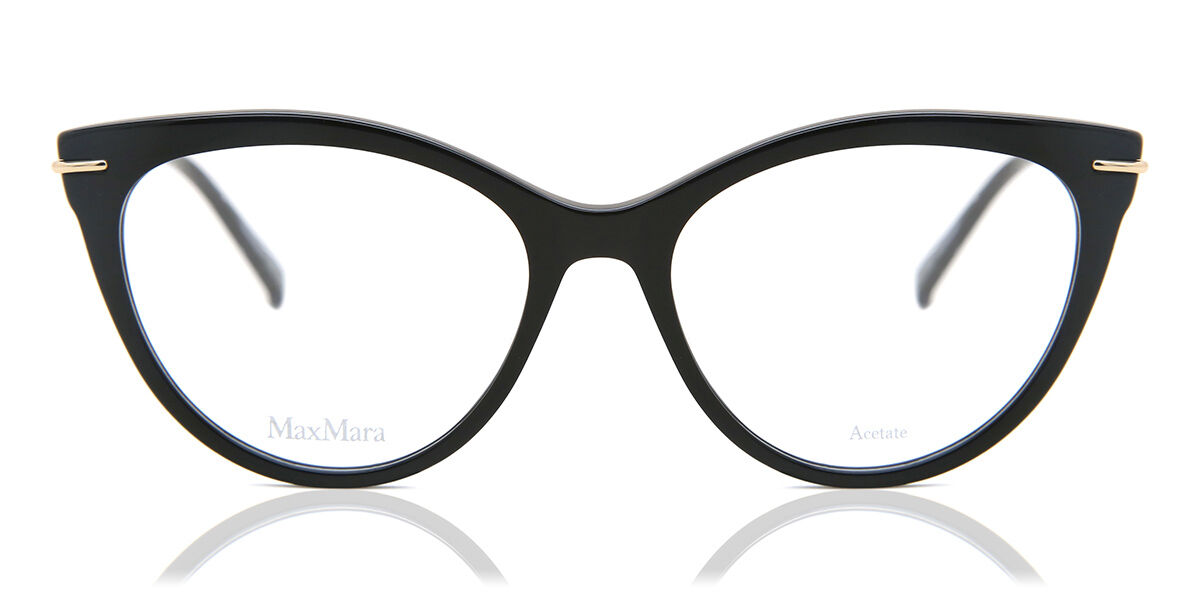 Max Mara MM1372 807 Eyeglasses in Black | SmartBuyGlasses USA