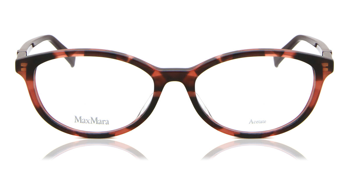 Max Mara MM1426/F Asian Fit 0UC Eyeglasses in Red Tortoise ...