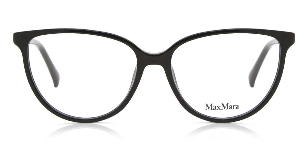 Max Mara MM5055 001 Eyeglasses in Shiny Black | SmartBuyGlasses USA