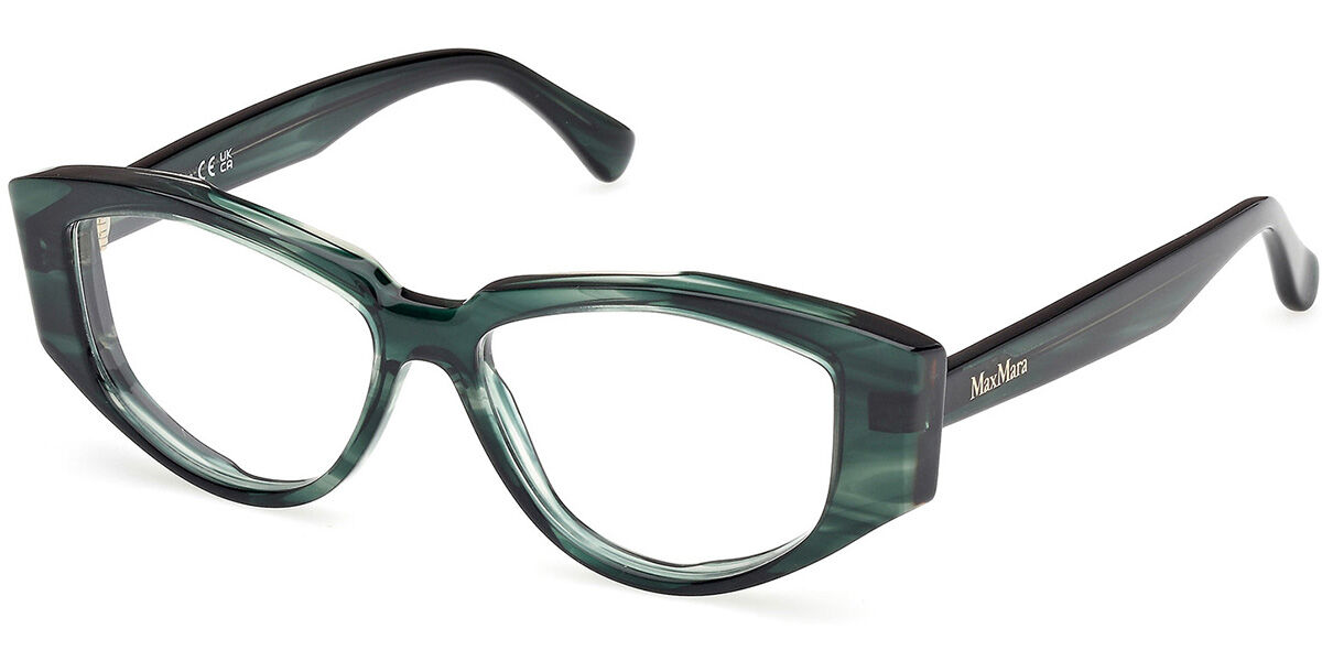 Max Mara MM5159 098 Eyeglasses in Dark Green Horn | SmartBuyGlasses USA