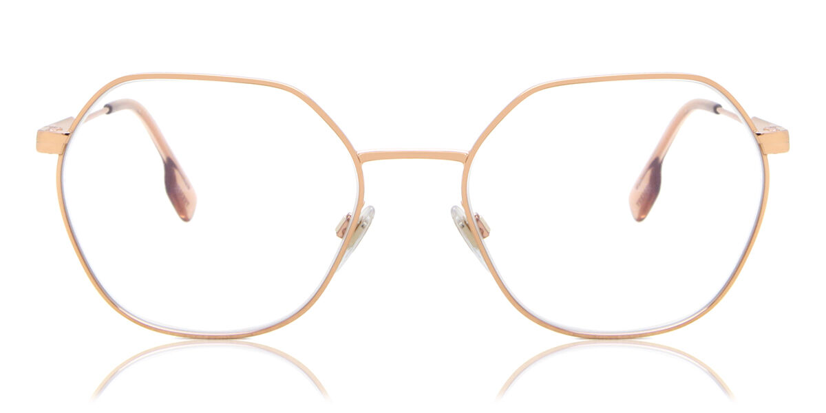 Burberry Be1350 Erin Blue Light Block 1337 Eyeglasses In Rose Gold Smartbuyglasses Usa