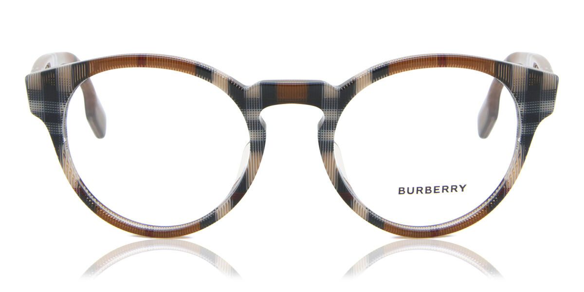 Burberry Be2354f Asian Fit 3967 Glasses Checkered Brown Visiondirect