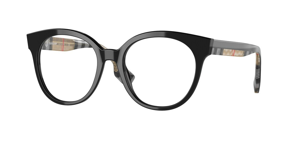 Burberry Be2356f Asian Fit 3942 Eyeglasses In Shiny Black