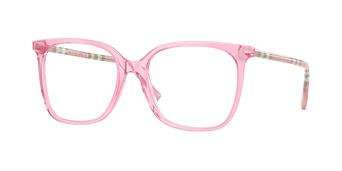 Burberry BE2367 4020 Glasses Transparent Pink | VisionDirect Australia
