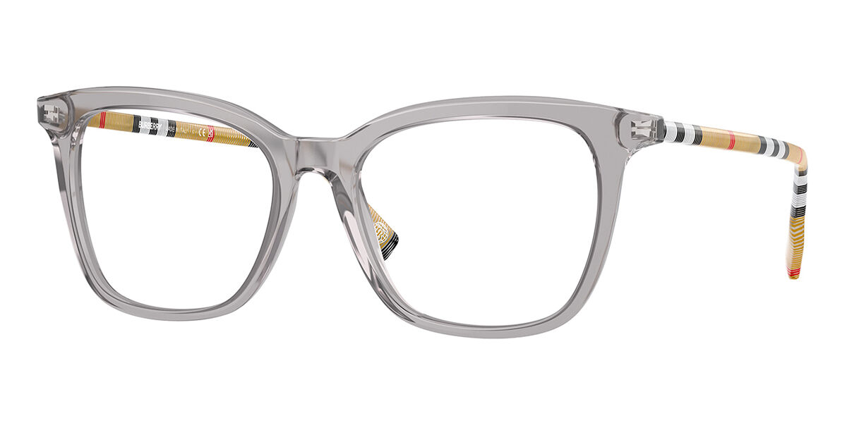 Burberry BE2390 3892 Glasses Transparent Grey | VisionDirect Australia