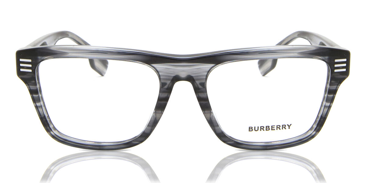 Burberry BE2387 4097 Eyeglasses in Transparent Grey Horn ...
