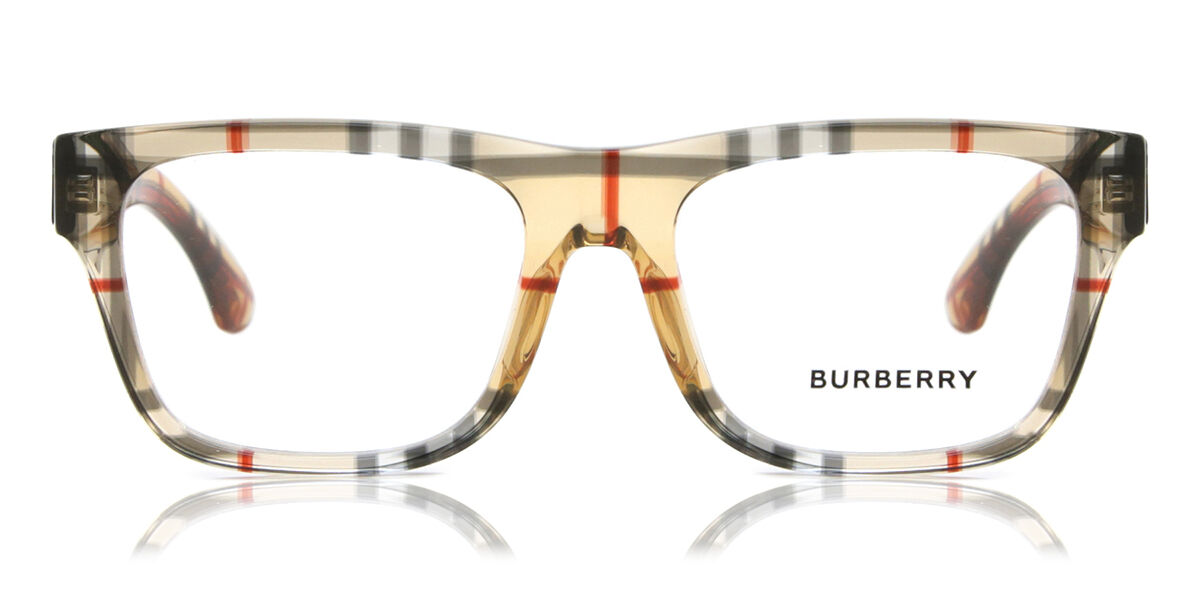 Burberry BE2411 4122 Eyeglasses in Transparent Vintage Checkered Brown ...