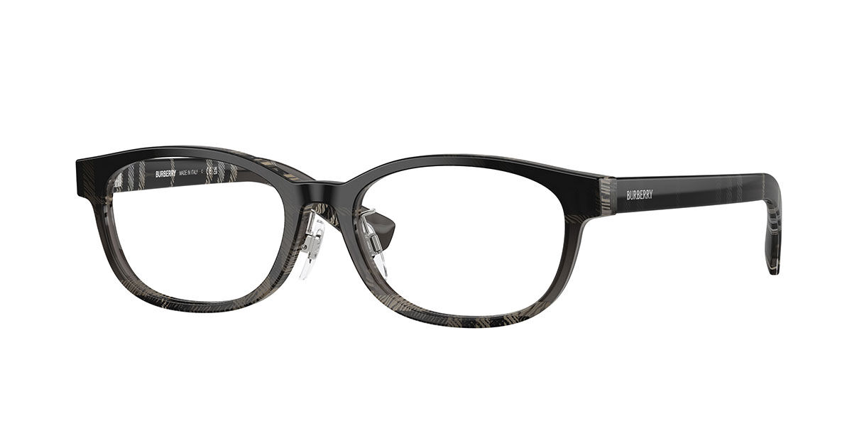 Burberry BE2447D Asian Fit 4200 Square Checkered Grey Frame Eyeglasses ...